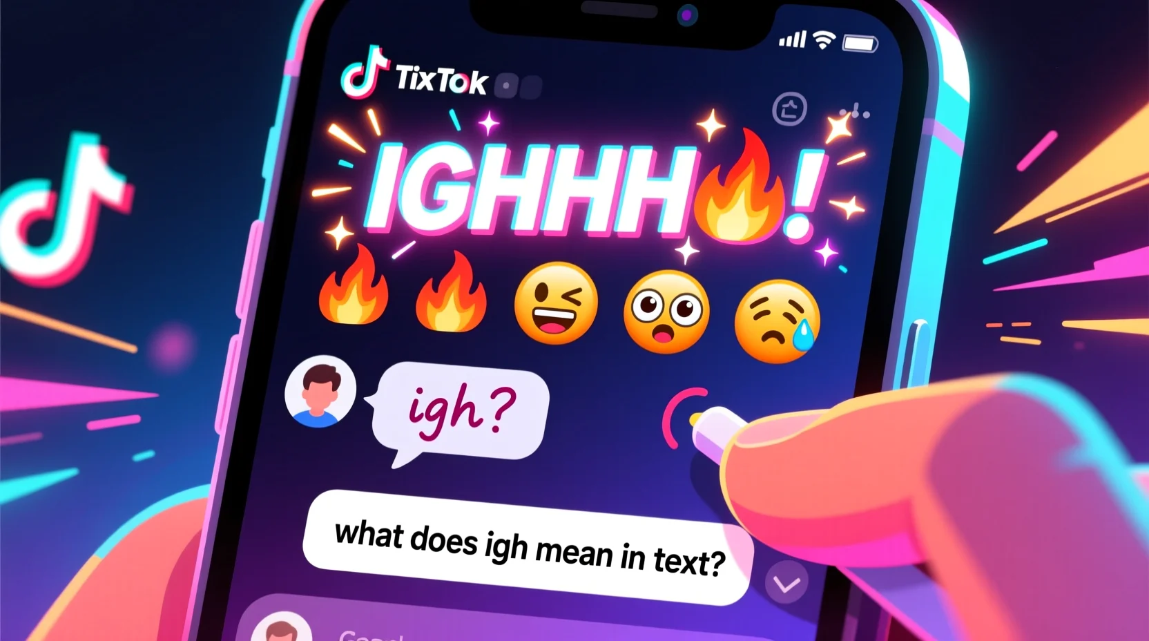 IGH Meaning in Text 🤳 | Full Slang, TikTok & Gaming Guide